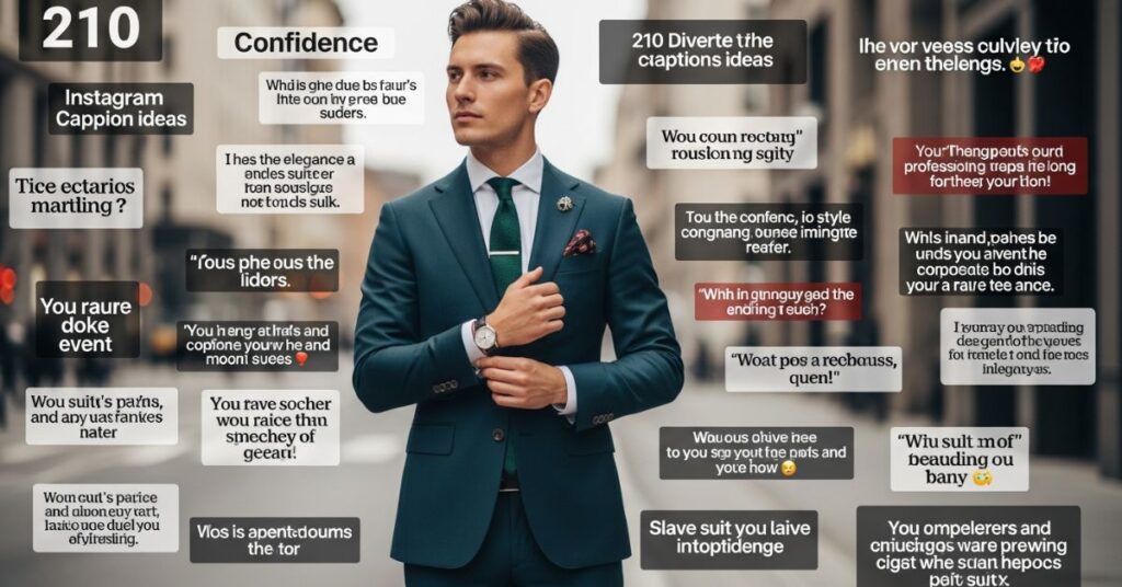 210 Latest Suit Captions for Instagram That Get More Likes